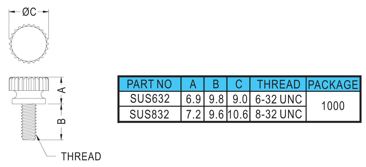 Screw SUS - Plastech - Connecteurs et accessoires de câblage de haute ...