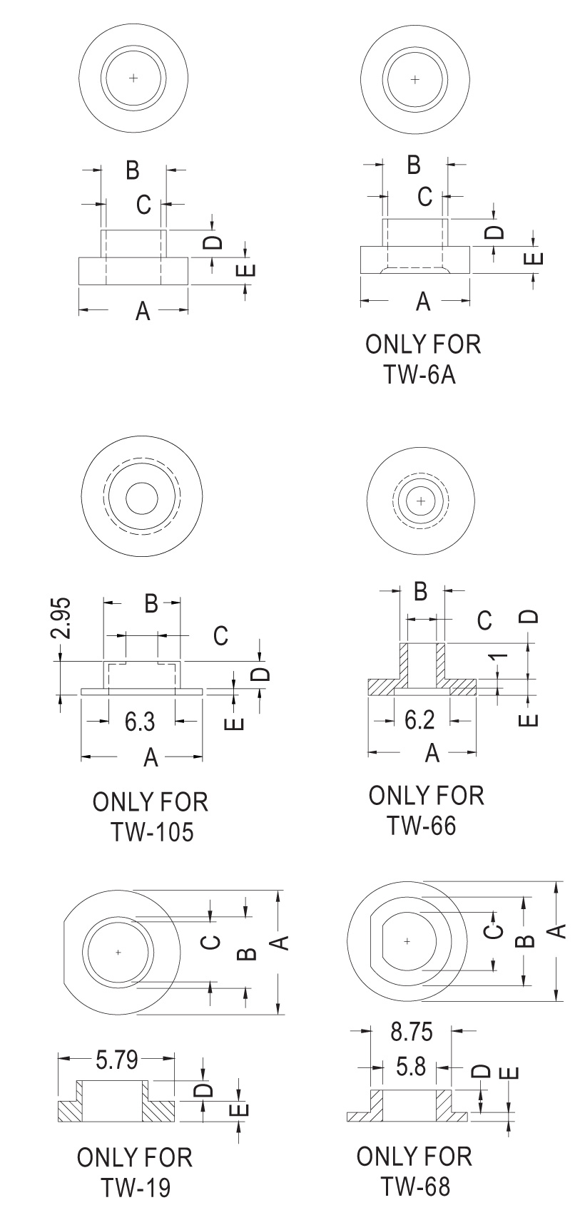 Transistor washers TW - Plastech - Connecteurs et accessoires de ...